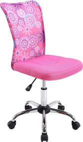 XXXLutz OTOČNÁ ŽIDLE PRO MLÁDEŽ, síťovina, růžová, barvy chromu Carryhome - Dětské otočné židle - 002381027801