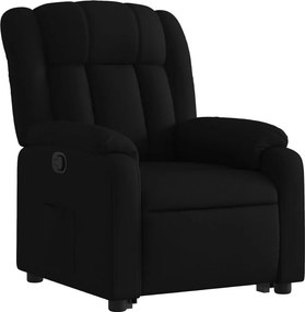 Zvedací polohovací křeslo černé textil 3205318
