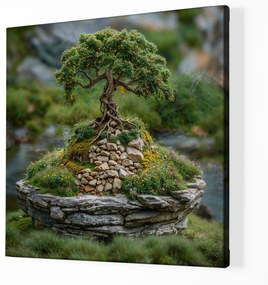 Obraz na plátně - Strom života Diorama Stoney FeelHappy.cz Velikost obrazu: 120 x 120 cm