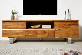 Luxusní stolek pod TV z masivu Mammut Akácie honey 160cm