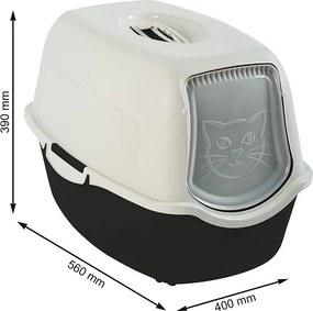 ROTHO ECO BAILEY toaleta pro kočky - černá