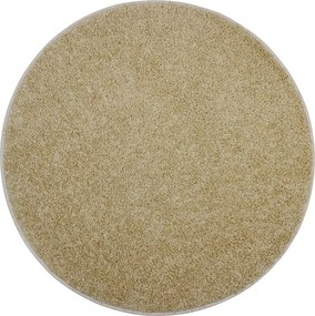 Vopi, AKCE: 160x160 (průměr) kruh cm Kusový koberec Color shaggy béžový kruh, béžová, ložnice
