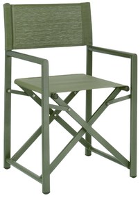 OnaDnes -20% Zelená čalouněná skládací zahradní židle Bizzotto Taylor
