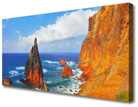 Obraz na plátně Útes Pobřeží Moře 120x60 cm
