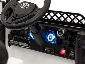 Ramiz Elektrické autíčko Toyota FJ Cruiser bílé + ovladač + pohon 4x4 + LED a audio + EVA kola + plynulý rozjezd