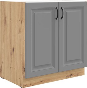 STILO ad | dolní skříňka 80 D 2F s policí | 80 cm | artisan/šedá