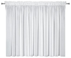 Bílá záclona na pásce ADEN 400x145 cm