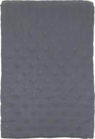 Měkký šedý prošívaný přehoz Aix Soft na dvoulůžko – 260*240 cm
