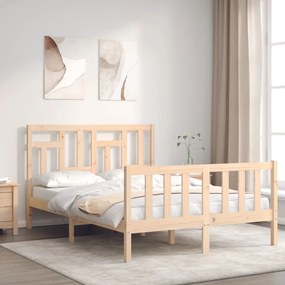Rám postele s čelem 140 x 200 cm masivní dřevo,  3193141