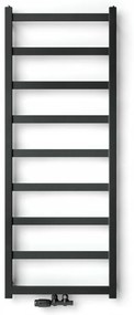 Regnis DEX, topné těleso 430x990mm se středovým připojením 50mm, 463W, černá matná, DEX100/40/D5/BLACK