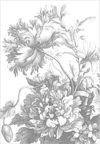Tapeta Engraved Flowers