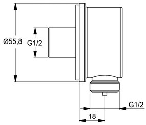 Ideal Standard SET 2 - Sprchový set s podomítkovou pákovou baterií Connect Air, komplet