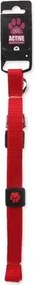 ACTIVE DOG Vodítko Premium M červené 2x120 cm / Textilní vodítko pro p