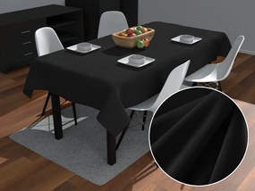 Biante Sametový obdélníkový ubrus Velvet Premium SVP-023 Černý 120x160 cm