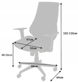 Černé kancelářské křeslo Alien 102-110 cm