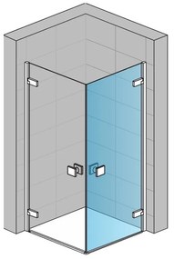 Sprchové dveře Plano Geneve New GE 1 80 Pravé čiré sklo