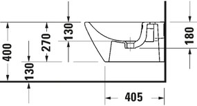 Duravit 2294150000 - Závěsný bidet D-NEO keramika/lesklá bílá