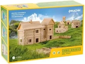 Walachia Dřevěná stavebnice Vario Massive 209 dílků / od 5 let / 209 d