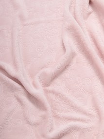 Sinsay - Vzorovaná deka - pastelová růžová