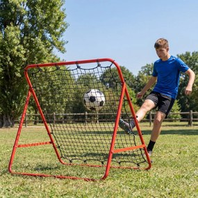 Costway Odrážedlo pro fotbal s 5 Nastavitelnými úhly Skládací odrazová síť