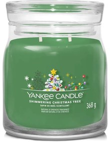 Yankee Candle vonná svíčka Signature ve skle střední Shimmering Christmas Tree 368g