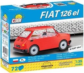 COBI 24531 FIAT 126el / 1:35 / 72 kostek / od 5 let