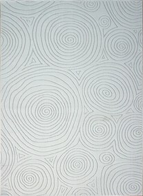 BE Koberec Zen Garden Collection 2404 WHITE - bílý obdélníkový Rozměr: 80x150 cm