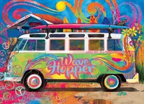 EUROGRAPHICS Puzzle v plechové krabičce Volkswagen Wave Hopper / 550 d