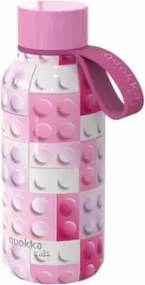 Quokka Dětská termoláhev Solid pink bricks 330 ml