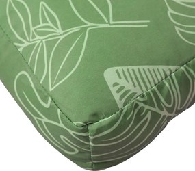 vidaXL Poduška na palety 50 x 40 x 12 cm textil [360554] Barva: Zelená