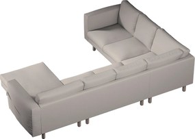 Potah na pohovku IKEA Norsborg rohová, 5-místná se šezlongem barva béžová látka pletený vzor