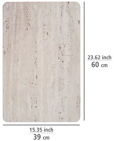 Světle hnědá koupelnová předložka z křemeliny 39x60 cm Puna – Wenko