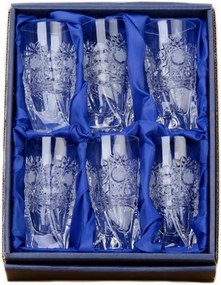 Onte Crystal Bohemia Crystal ručně broušené sklenice na destiláty Quadro 500pk 50 ml 6KS