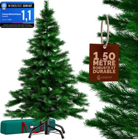 Umělý Vánoční stromek 150cm PVC realistické vzhled s kovový stojan
