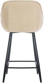 Bhm germany Barové židle Gibson (SET 2 ks), textil, krémová