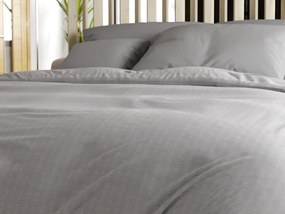 Krepové povlečení DENYX BLEND šedé, zip Rozměr povlečení: 70 x 90 cm | 140 x 220 cm