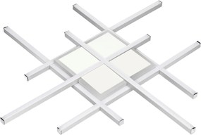 XXXLutz STROPNÍ LED SVÍTIDLO, 53,5/53,5/4,5 cm Boxxx - Stropní svítidla - 008368019901