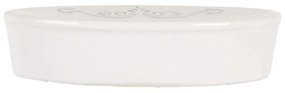 Keramická miska na mýdlo s reliéfem Le Bain – 13x9x3 cm 42x38x58