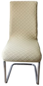 HOME ELEMENTS Potah na židli, barva béžová Množství: 1 ks, Rozměry: 45x45x55 cm