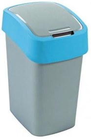 CURVER FLIP BIN 10L Odpadkový koš 35 x 18,9 x 23,5 cm stříbrná/modrá 02170-734