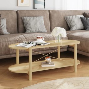 vidaXL Konferenční stolek 110 x 48 x 40 cm kompozitní dřevo [345687] Barva: Bílá