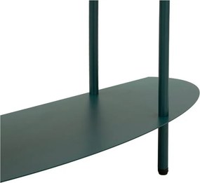 Zelenomodrý kovový konzolový stolek 28x90 cm Saturn – Mauro Ferretti