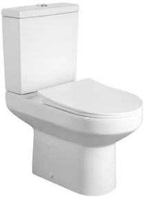 Aqualine Aqualine, VERMET WC kombi mísa, spodní/zadní odpad, bílá, VR038