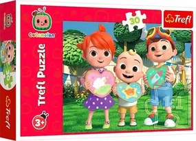 Trefl - Puzzle - Cocomelon: Pojďme si hrát / 30 dílků / 27 x 20 cm / v