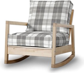 Potah na křeslo IKEA Lillberg barva šedá látka pletený vzor, vzorované