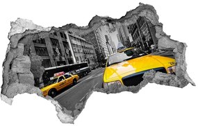 Wallmuralia Foto fotografie díra na zeď Taxi New York 95x73 cm