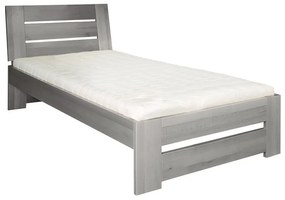 Drewmax Dřevěná postel 80x200 buk LK182 gray