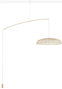 Flos Skynest Motion, béžové stropní svítidlo, 57W LED 2700K stmívatelné, prům. 90,4cm