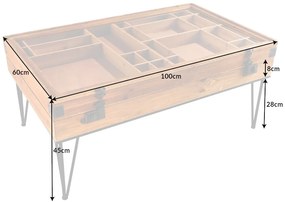 Designový konferenční stolek Eisley II 100 cm jedle - II. třída