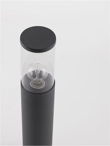 NV 9060182 Venkovní sloupkové svítidlo ZOSIA tmavě šedý hliník a čirý akryl E27 1x12W 220-240V bez žárovky IP65 - NOVA LUCE